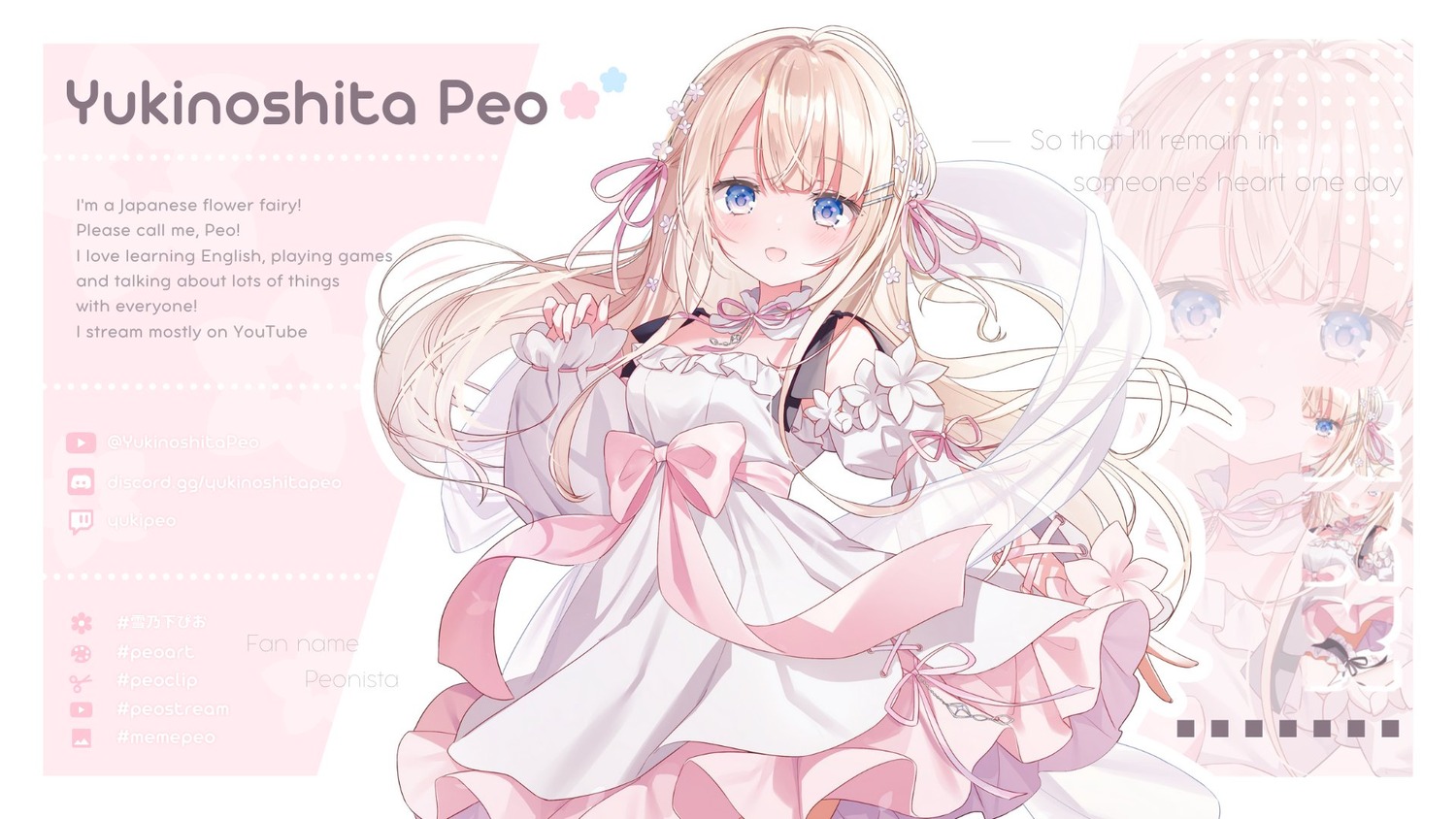 emia (castilla) indie virtual youtuber yukinoshita peo dress garter skirt lift wallpaper ...